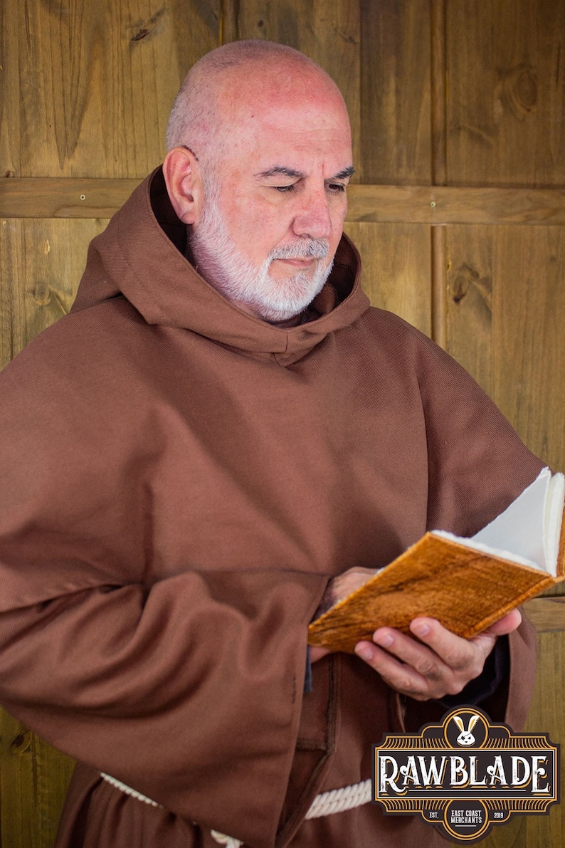 Medieval Franciscan Monk Habit, LARP, Renaissance Faire, Fantasy ...