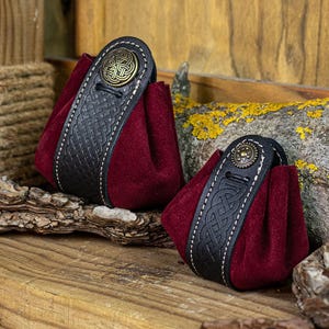 Wanderer Pouch Black for Fantasy Medieval LARP, Cosplay, Ren Faire - Etsy