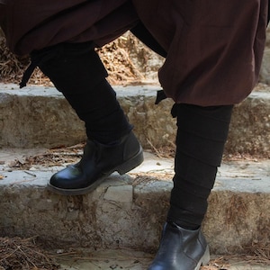 Cotton Medieval Winingas: Nuada Leg Wraps for LARP, Ren Faire - Etsy