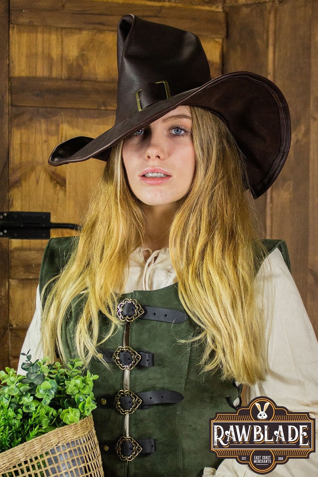 Wikka the Witch Hat LARP, Ren Faire, Cosplay - Etsy