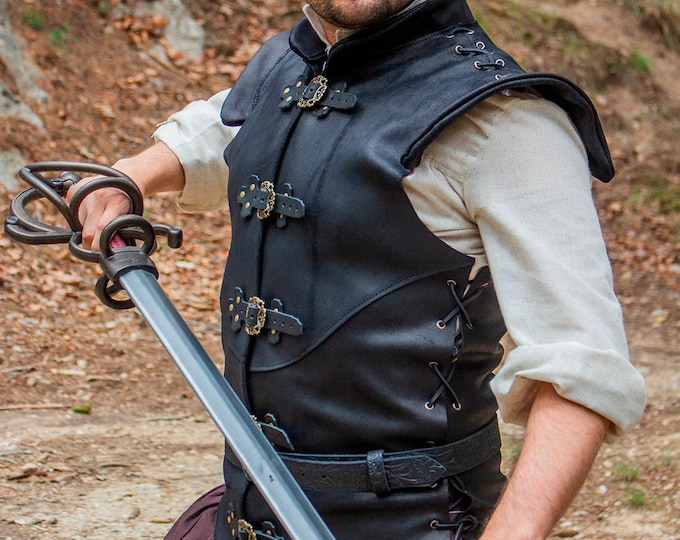 Leather Doublet corsarlarpcosplayleather - Etsy