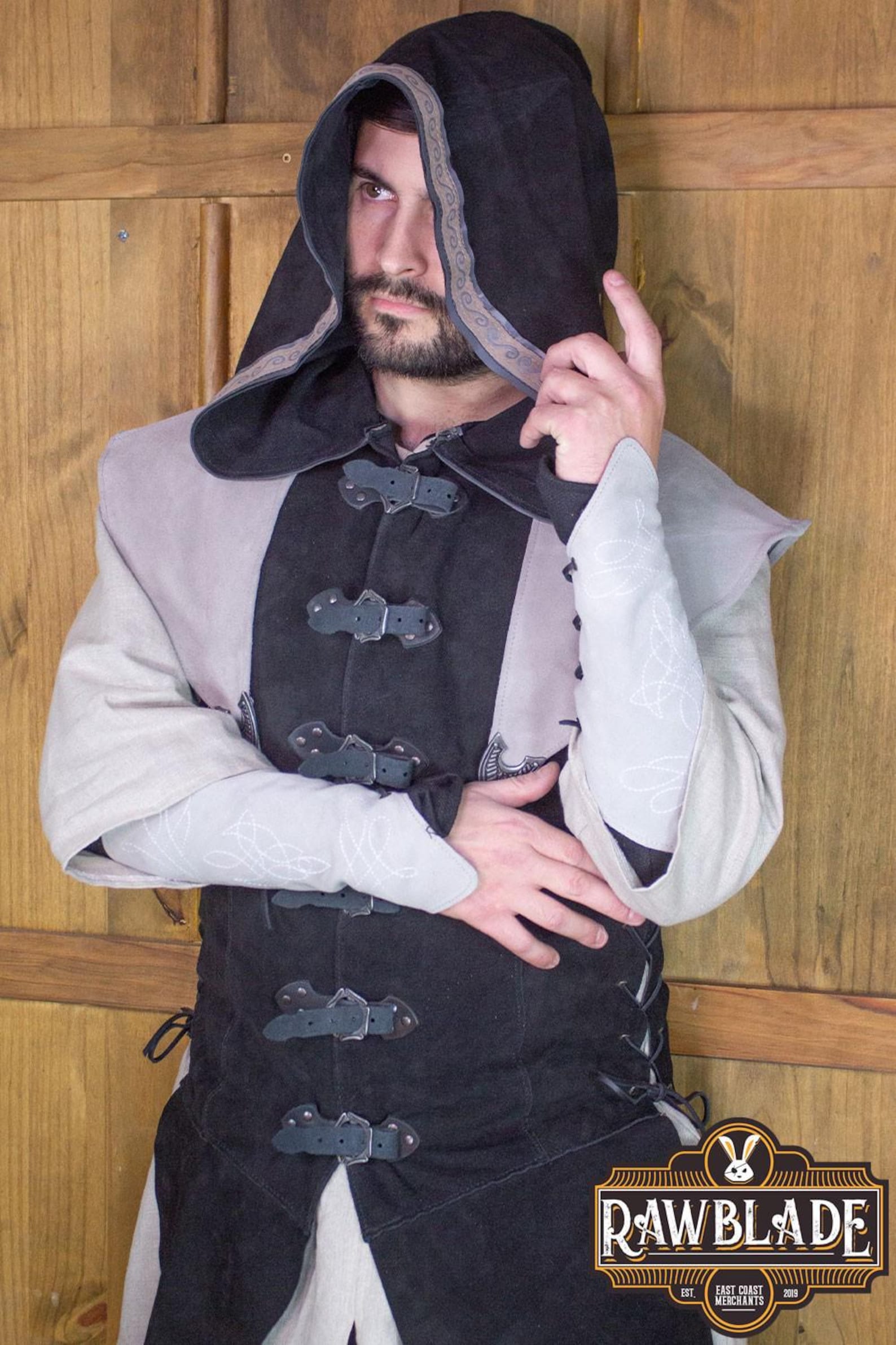 Karanthir Leather Jerkin Fantasy Medieval: LARP Cosplay Costume Vest ...