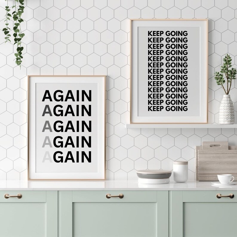 Motivational Quotes Poster Set of 10 - Inspirational Wall Art Prints ...
