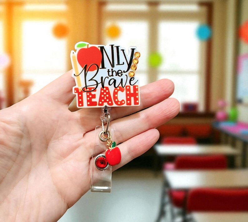 Teacher Badge Reel, Custom Badge Reel for Teachers, Teacher Badge ...