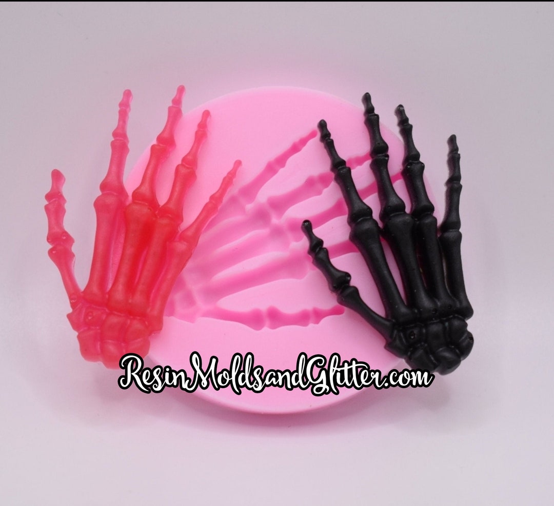 Halloween Small Skeleton Hand Silicone Mold, Xray Technician Skeleton ...