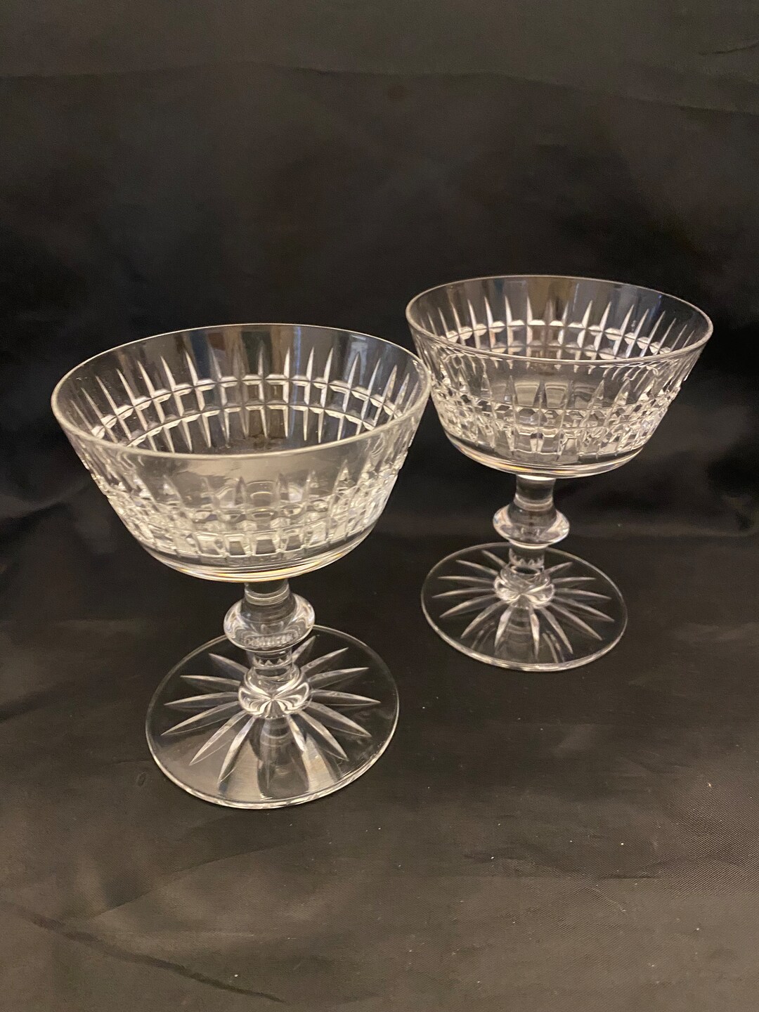 Seneca USA Renaissance Cut Crystal Champagne Sherbet Cups - Etsy