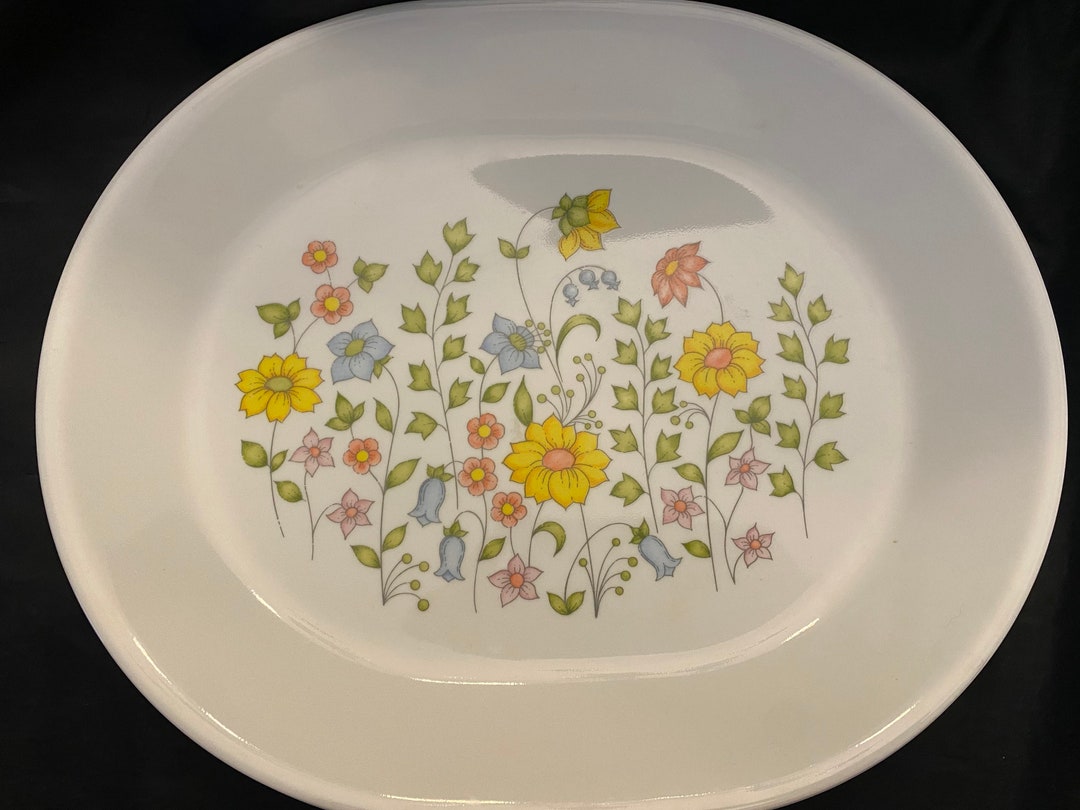 CORELLE Platter - Spring Meadow Pattern - Etsy