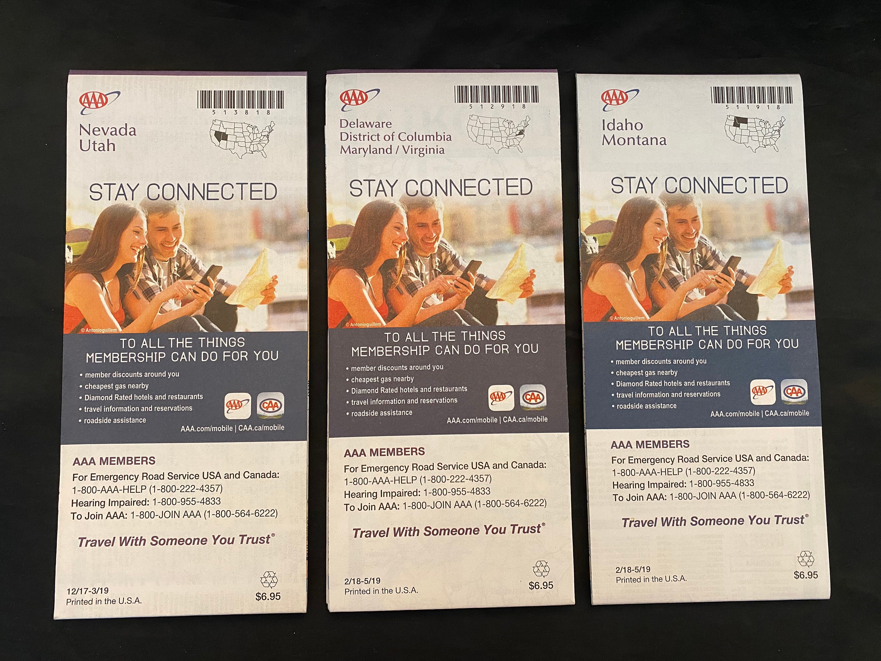 AAA 2018 State Series Folding Travel Maps CHOICE - Etsy