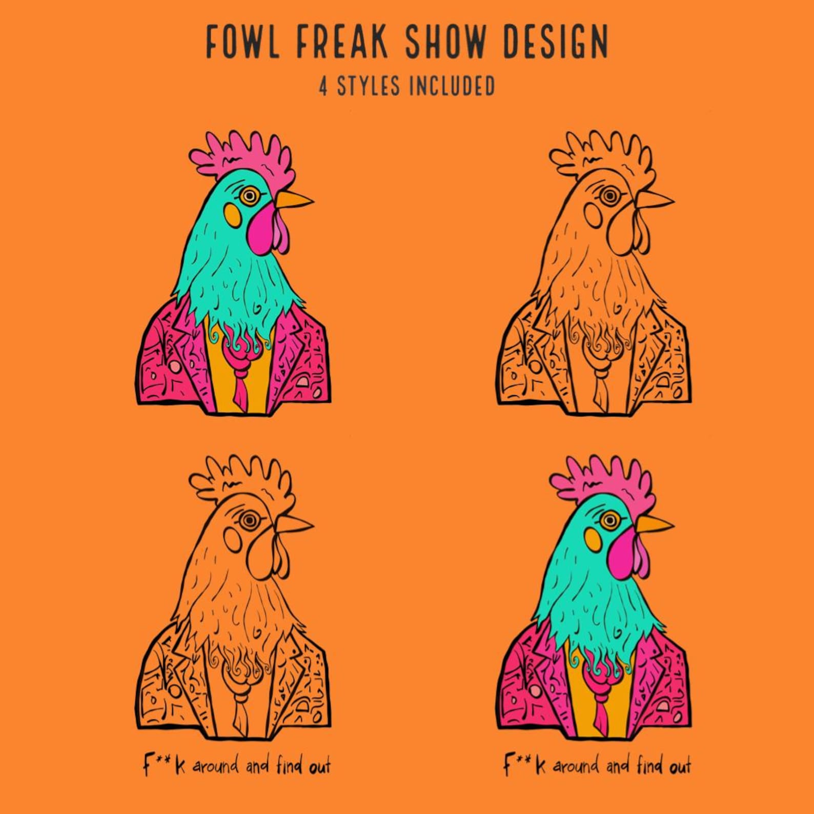 Chicken Wall Art | Funny Chicken Art | Digital Download | Chicken Lover ...