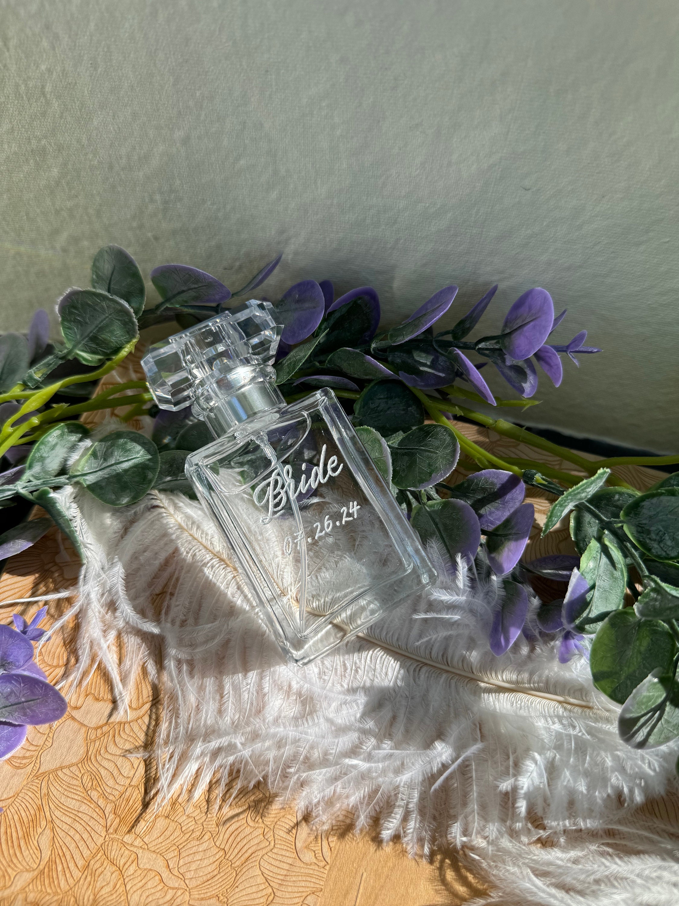 Hand-engraved Personalized Perfume Bottle: Bridal Keepsake Gift - Etsy