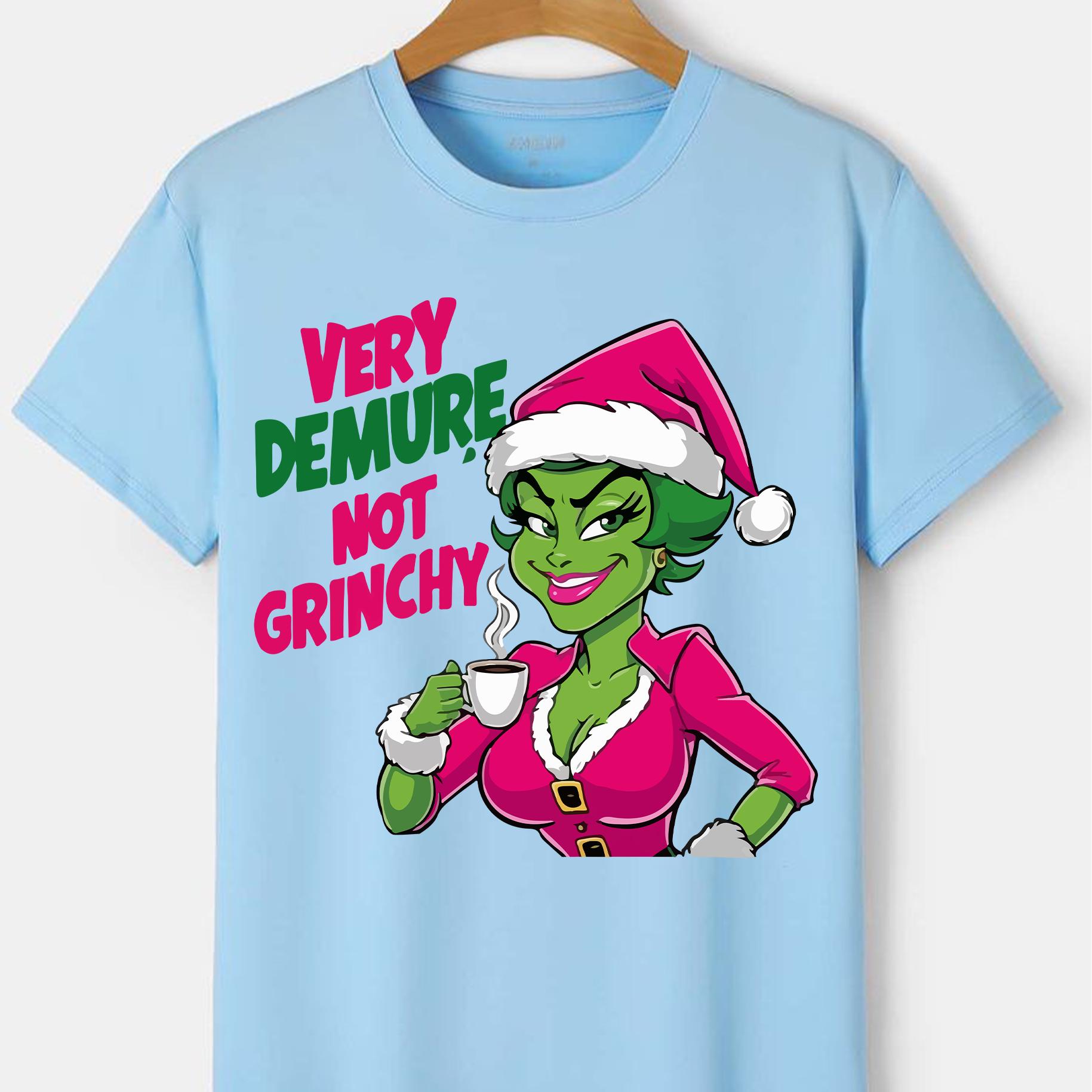 Very Demure Not Grinchy PNG, Grinchy Christmas Character PNG, Funny ...