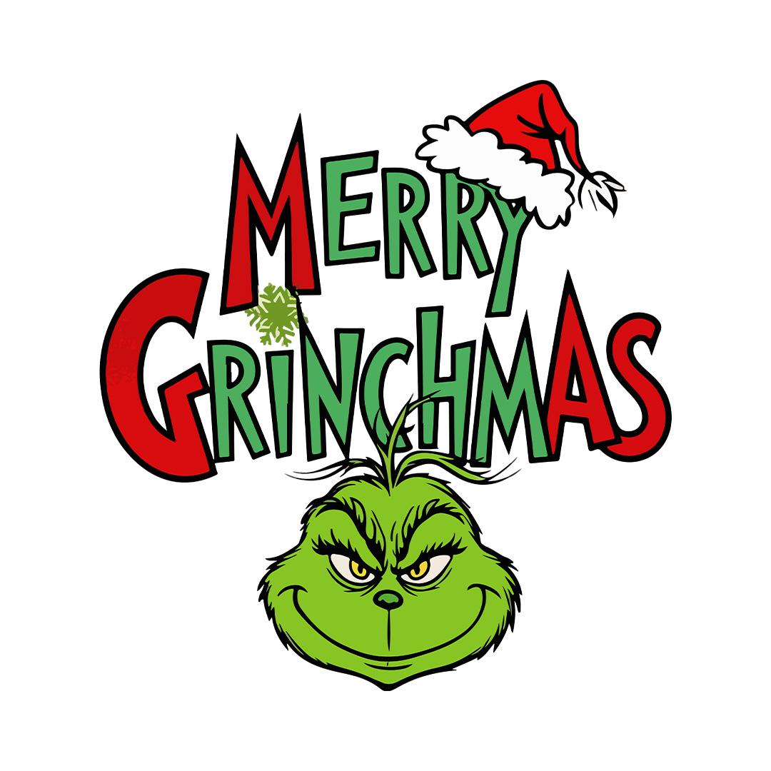 Merry Grinchmas SVG and PNG Files Clipart, Christmas Print SVG, Digital ...