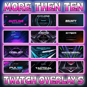 More Then 10 Twitch Overlay, Twitch Emotes, Twitch Panels, Stream ...