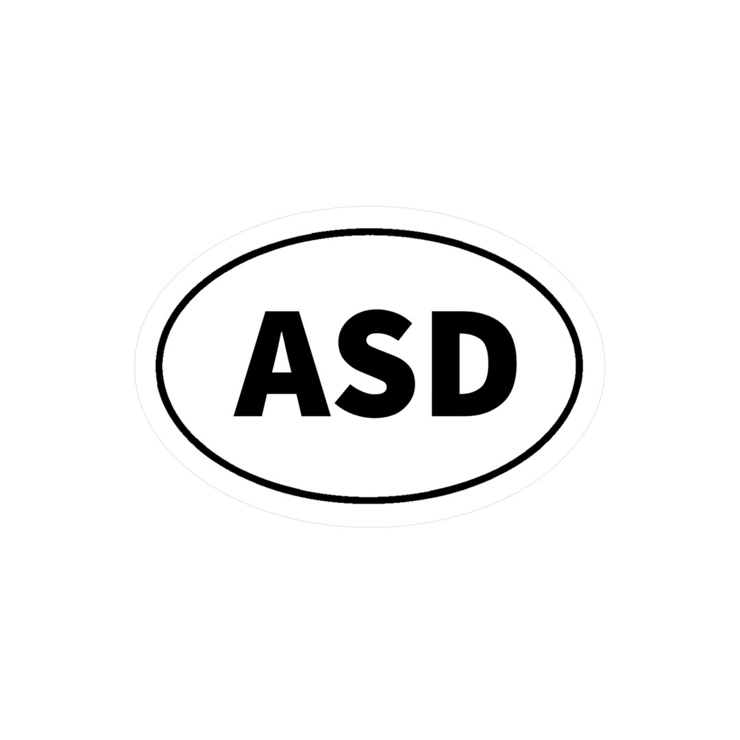 ASD Sticker - Etsy