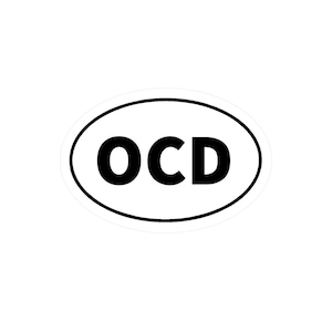 OCD Sticker - Etsy