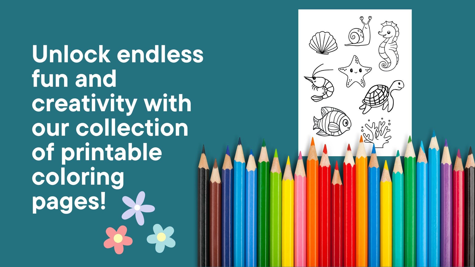 Sea Creatures Coloring Pages: 24 Underwater Designs (digital Download ...