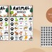 Animal Bingo - 30 Printable Animal Bingo Cards, 50 Animals, Animal ...