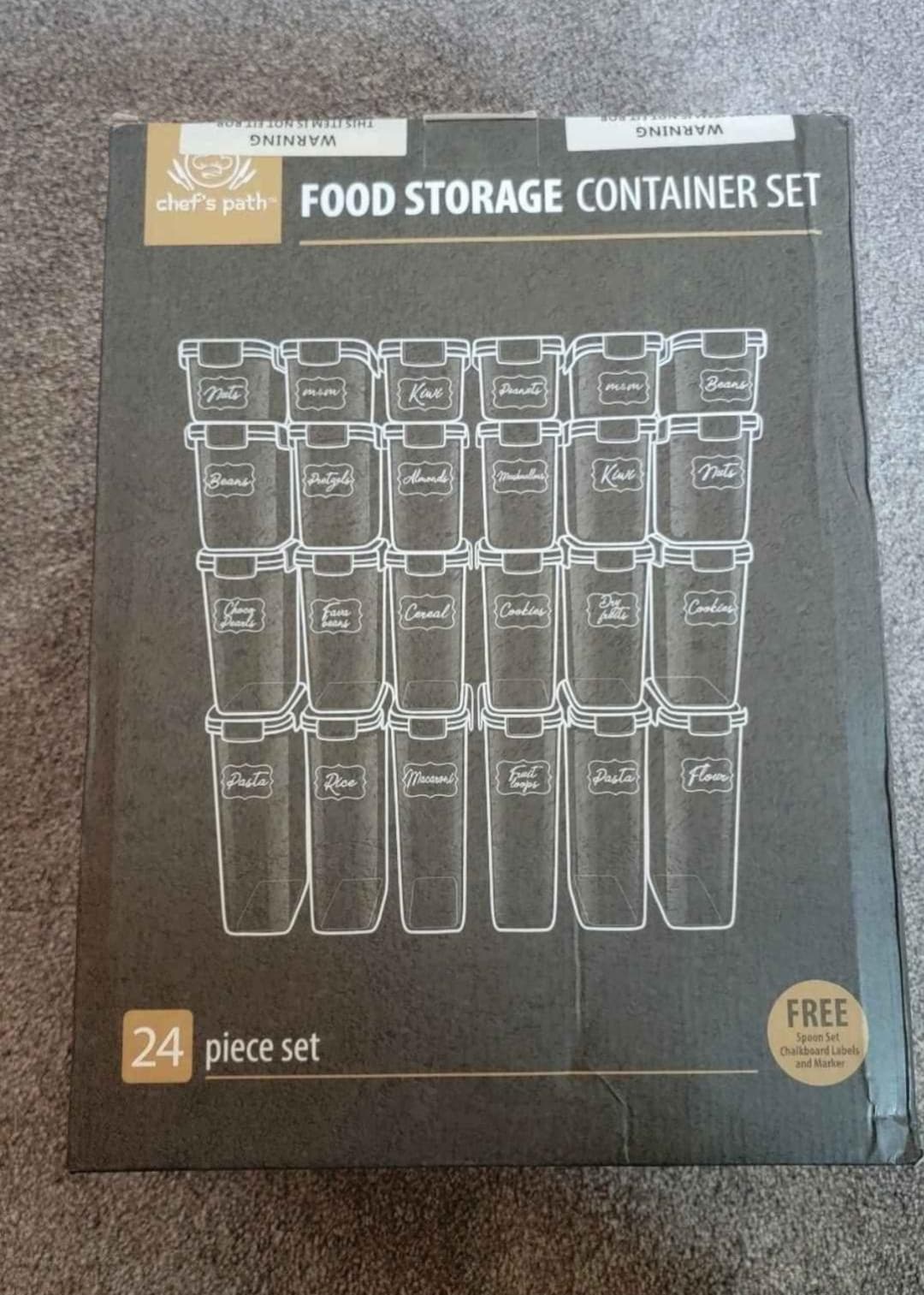 Chef's Path Airtight Food Storage Containers Set With Lids (24 Pack) - Etsy