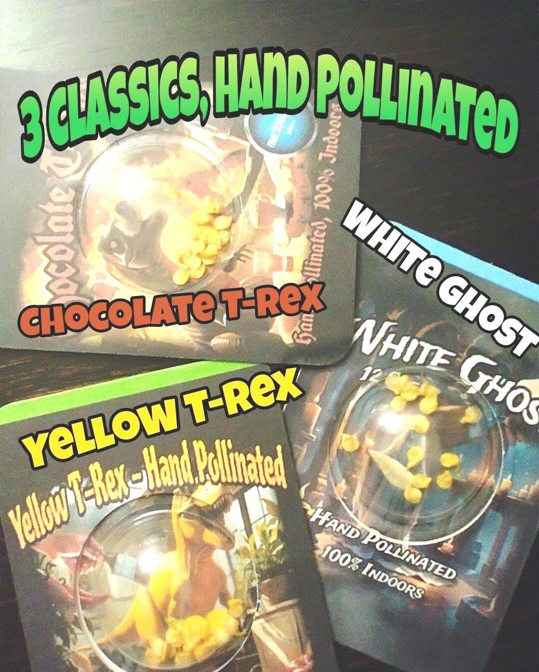 3 Superhot Pepper Varieties: Yellow T-rex, Chocolate T-rex & White ...