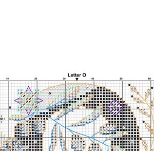 Floral Letter O Cross Stitch Pattern Digital PDF Download Ornament ...