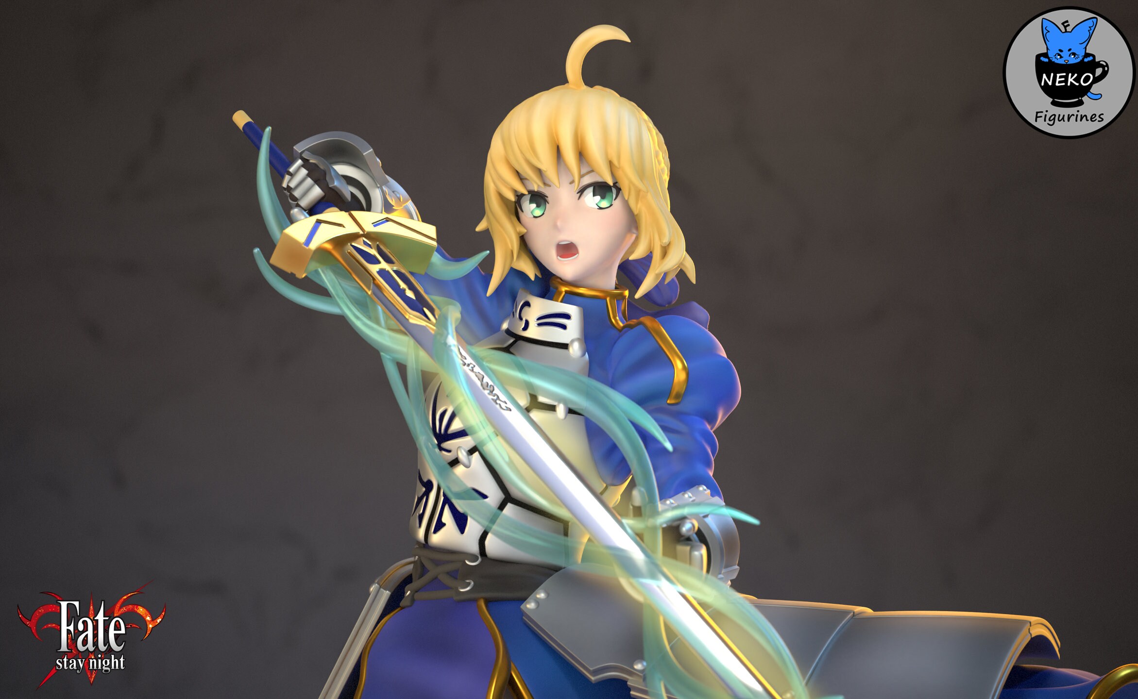 Saber Fate/stay Night STL Model for Resin Figure 3D Printing - Etsy
