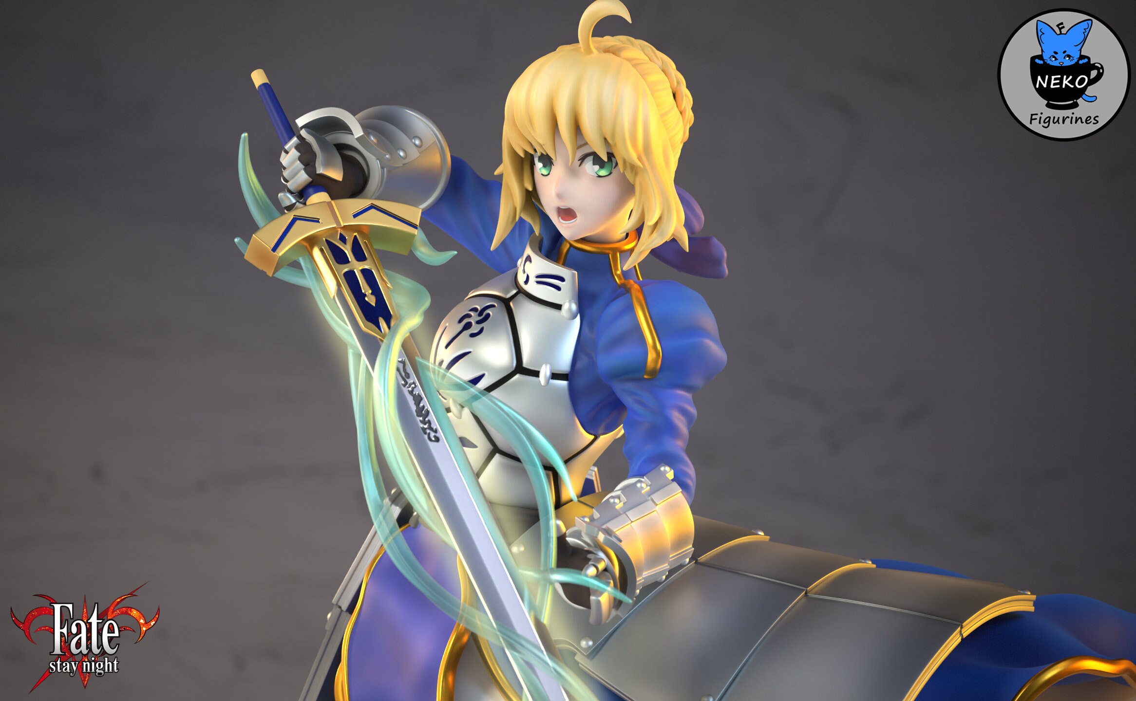 Saber Fate/stay Night STL Model for Resin Figure 3D Printing - Etsy