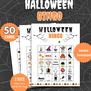 Halloween Bingo Game Printable | Spooky Party Game | Perfect for ...