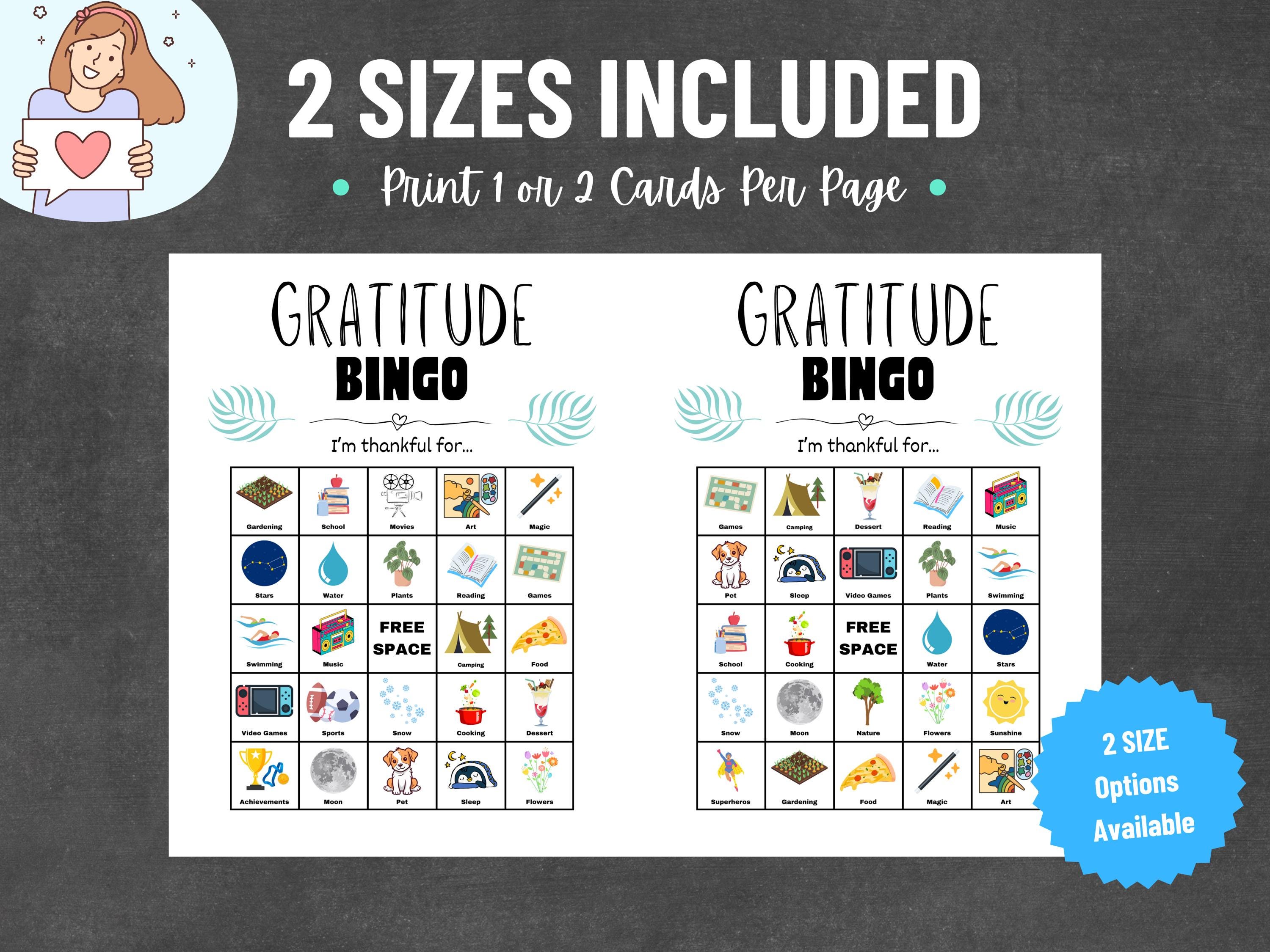 Gratitude Bingo Printable | Fun Thanksgiving Activity | Perfect for ...