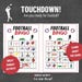 Football Bingo Printable | Fun Football Party Game | Perfect for Game ...