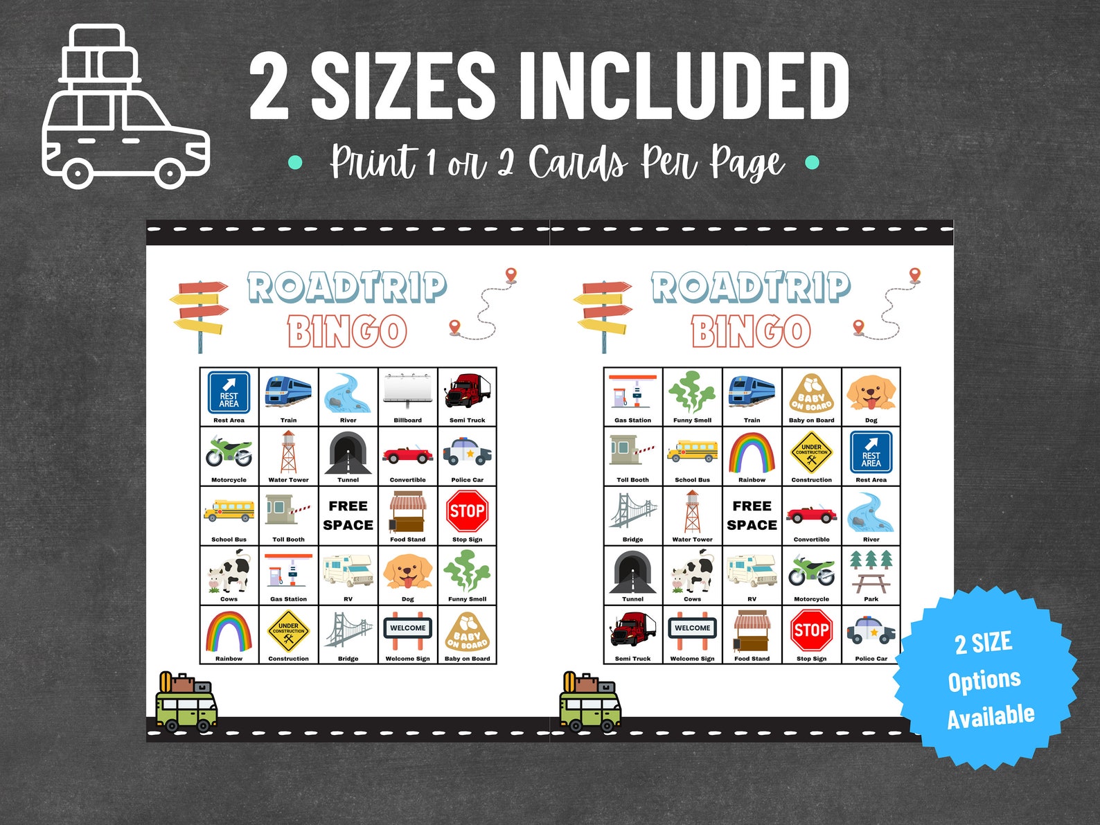 Roadtrip Bingo Printable Game | Fun Travel-themed Activity | Perfect ...