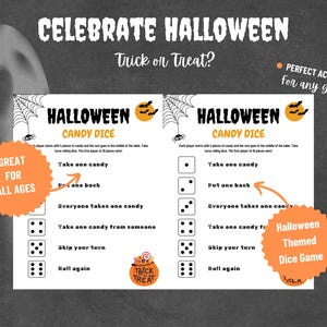 Halloween Candy Dice Game | Fun Trick or Treat Activity for Kids | Easy ...