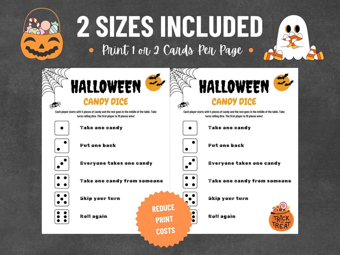 Halloween Candy Dice Game | Fun Trick or Treat Activity for Kids | Easy ...