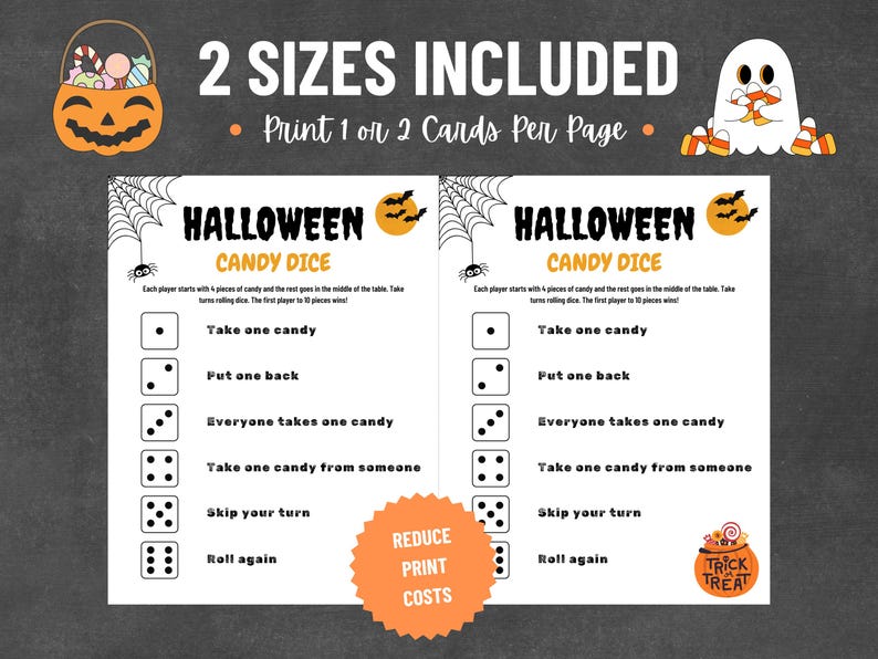 Halloween Candy Dice Game | Fun Trick or Treat Activity for Kids | Easy ...