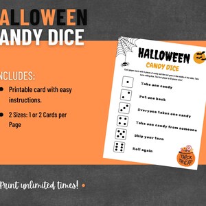 Halloween Candy Dice Game | Fun Trick or Treat Activity for Kids | Easy ...