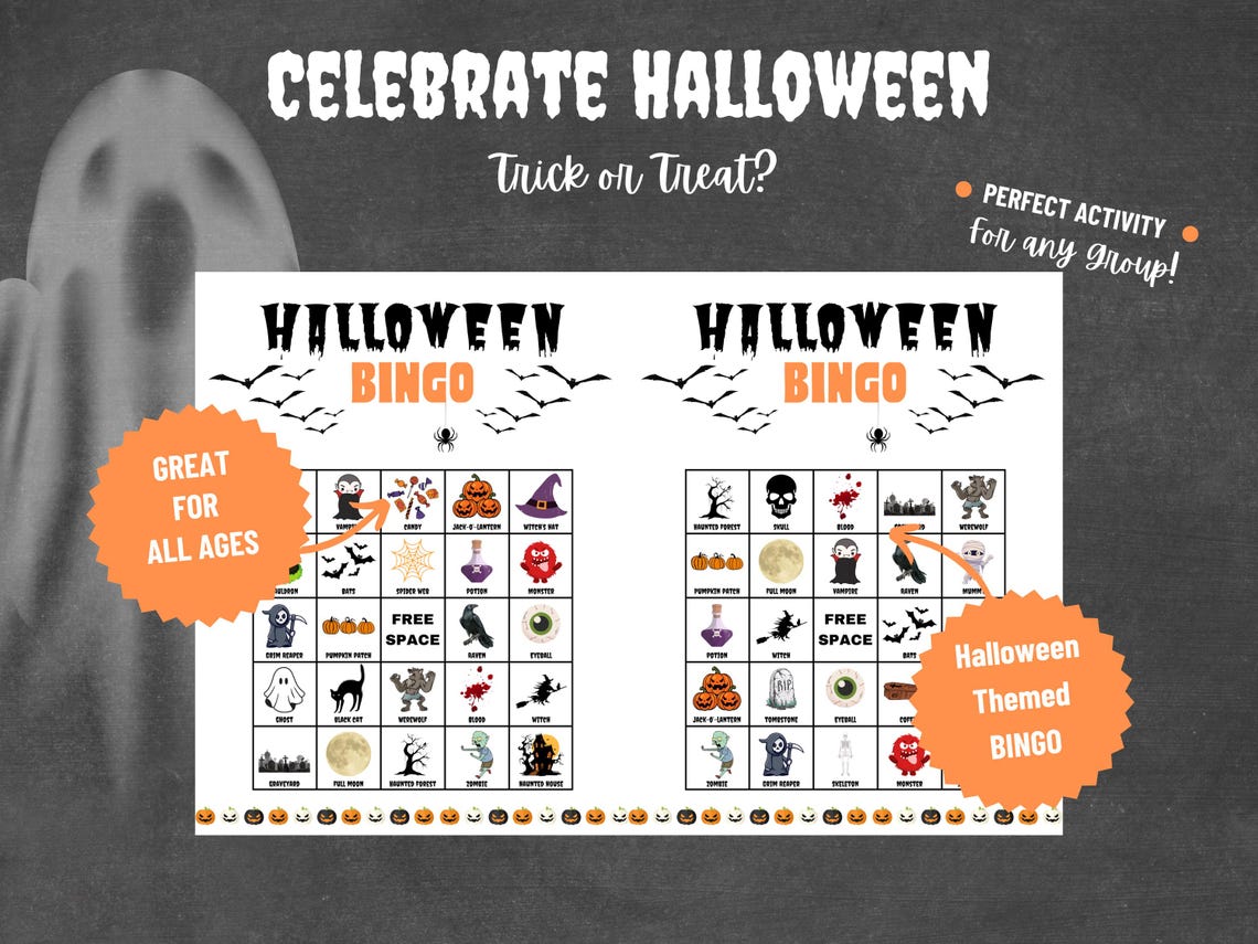 Halloween Bingo Game Printable | Spooky Party Game | Perfect for ...