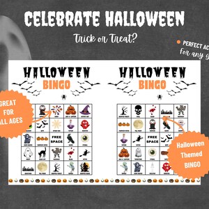 Halloween Bingo Game Printable | Spooky Party Game | Perfect for ...