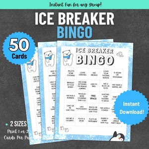 Ice Breaker Bingo Printable | Get to Know You Activity | Find the Guest ...