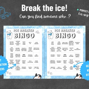 Ice Breaker Bingo Printable | Get to Know You Activity | Find the Guest ...