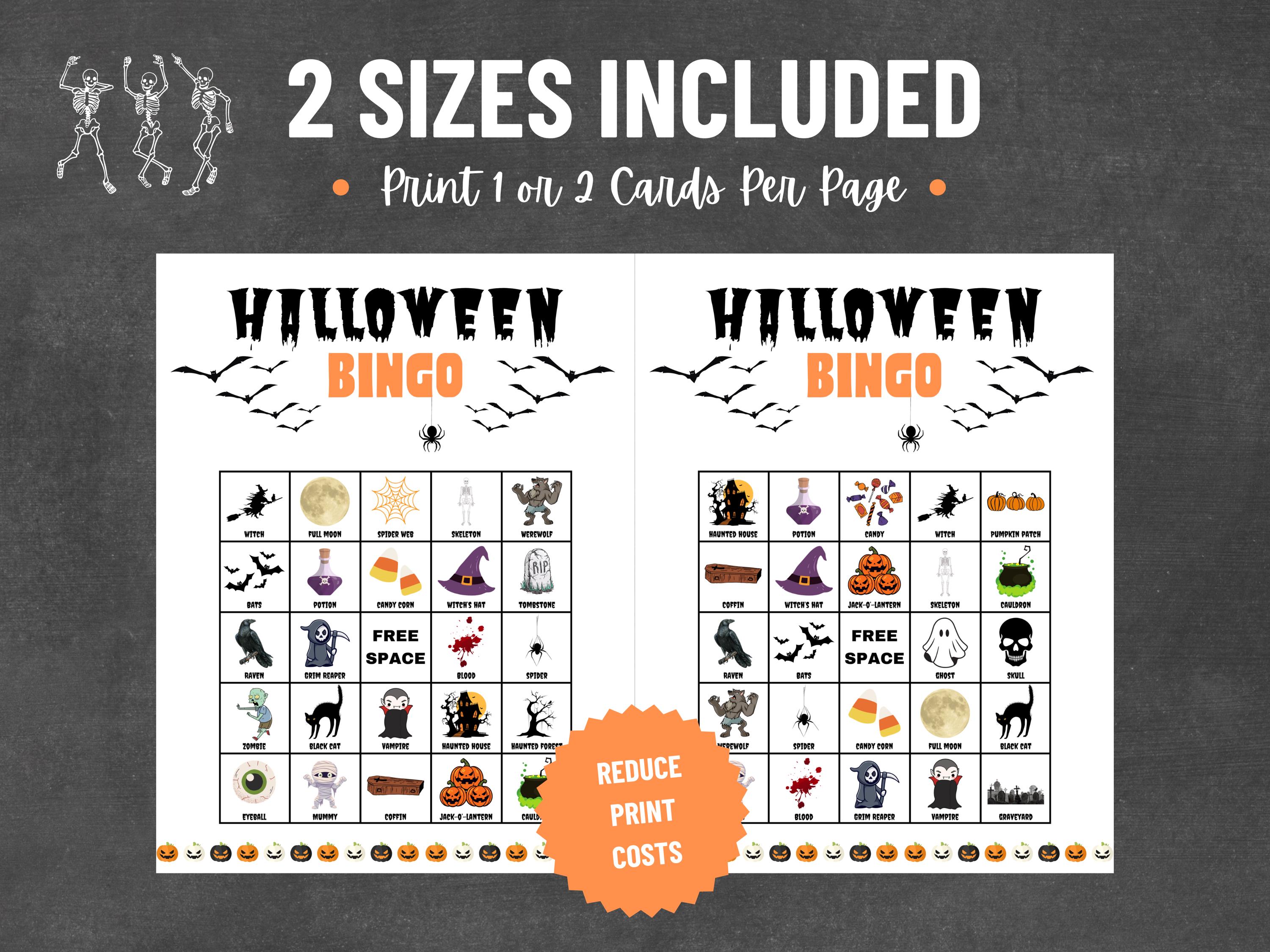 Ultimate Halloween Game Bundle | Printable Halloween Bingo, Halloween ...