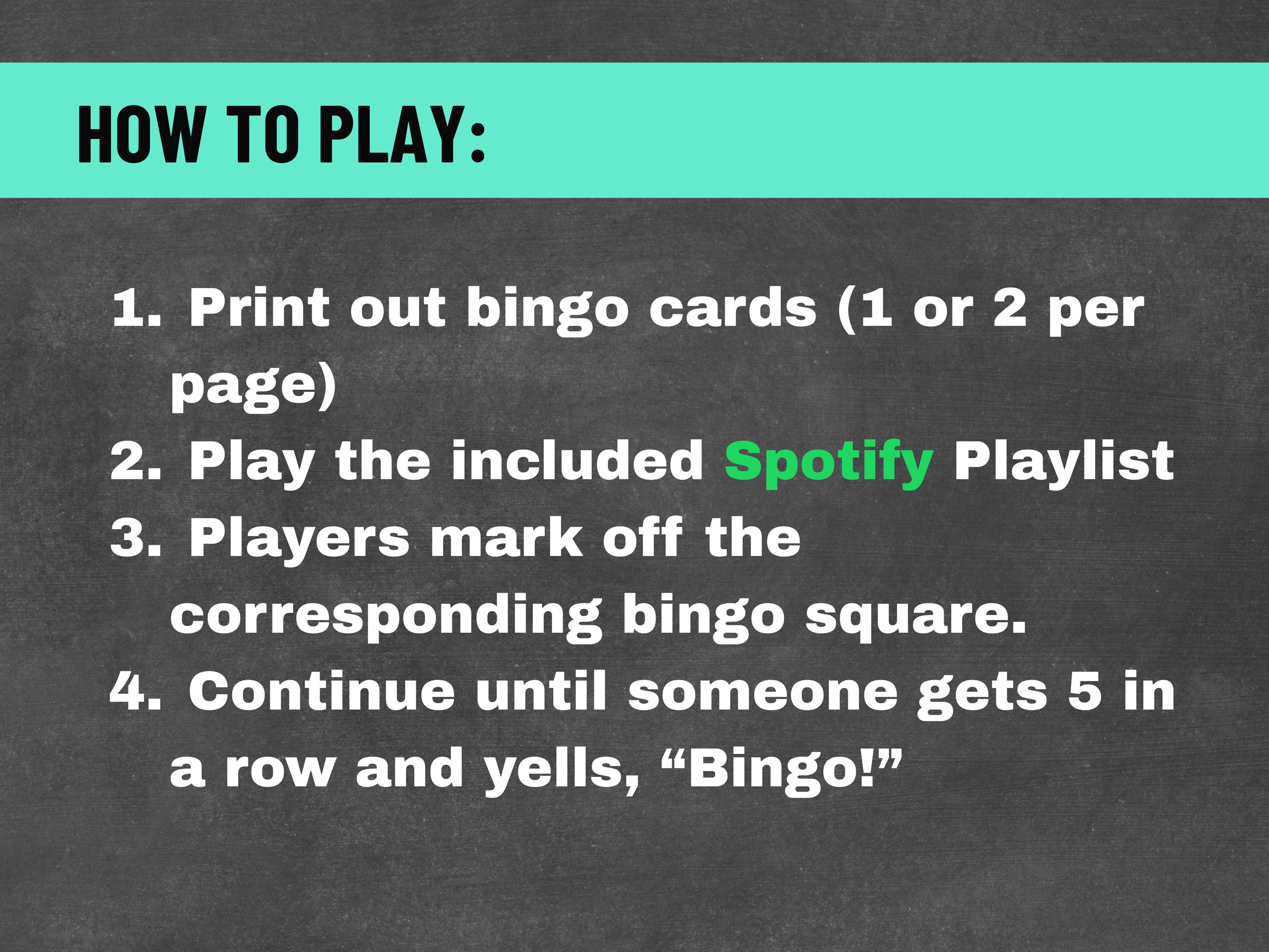 Besties Game Night | Music Bingo Party Game for Girls Night Celebrating ...