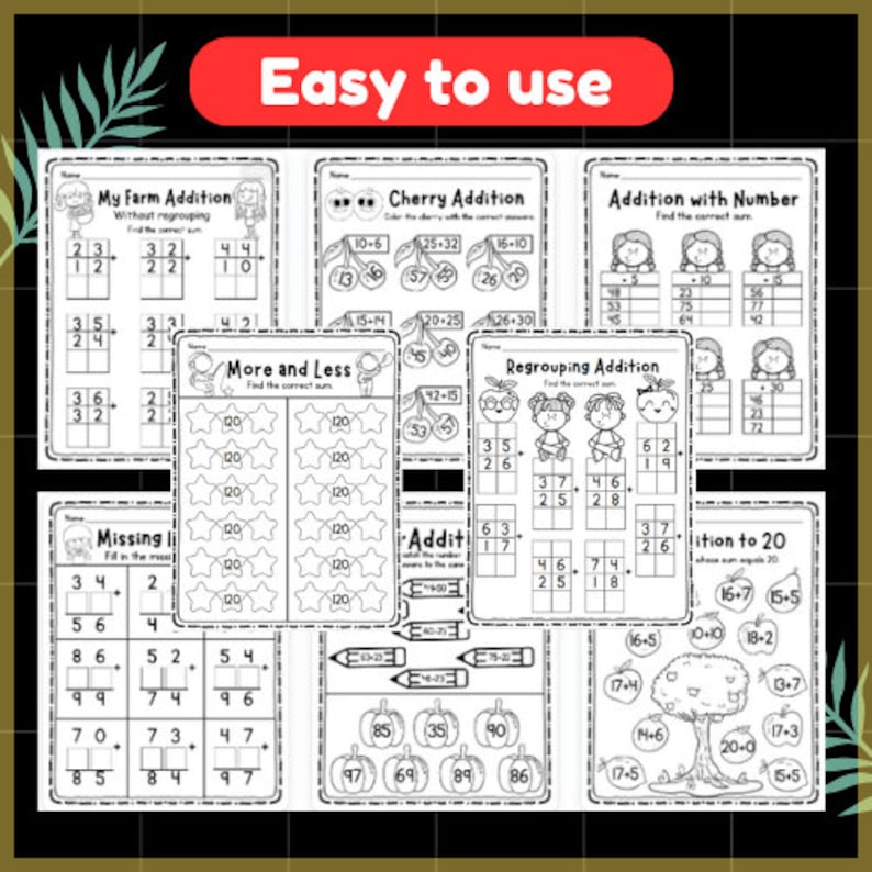 Addition and Subtraction for Second Grade 2-3 Digit Regrouping ...