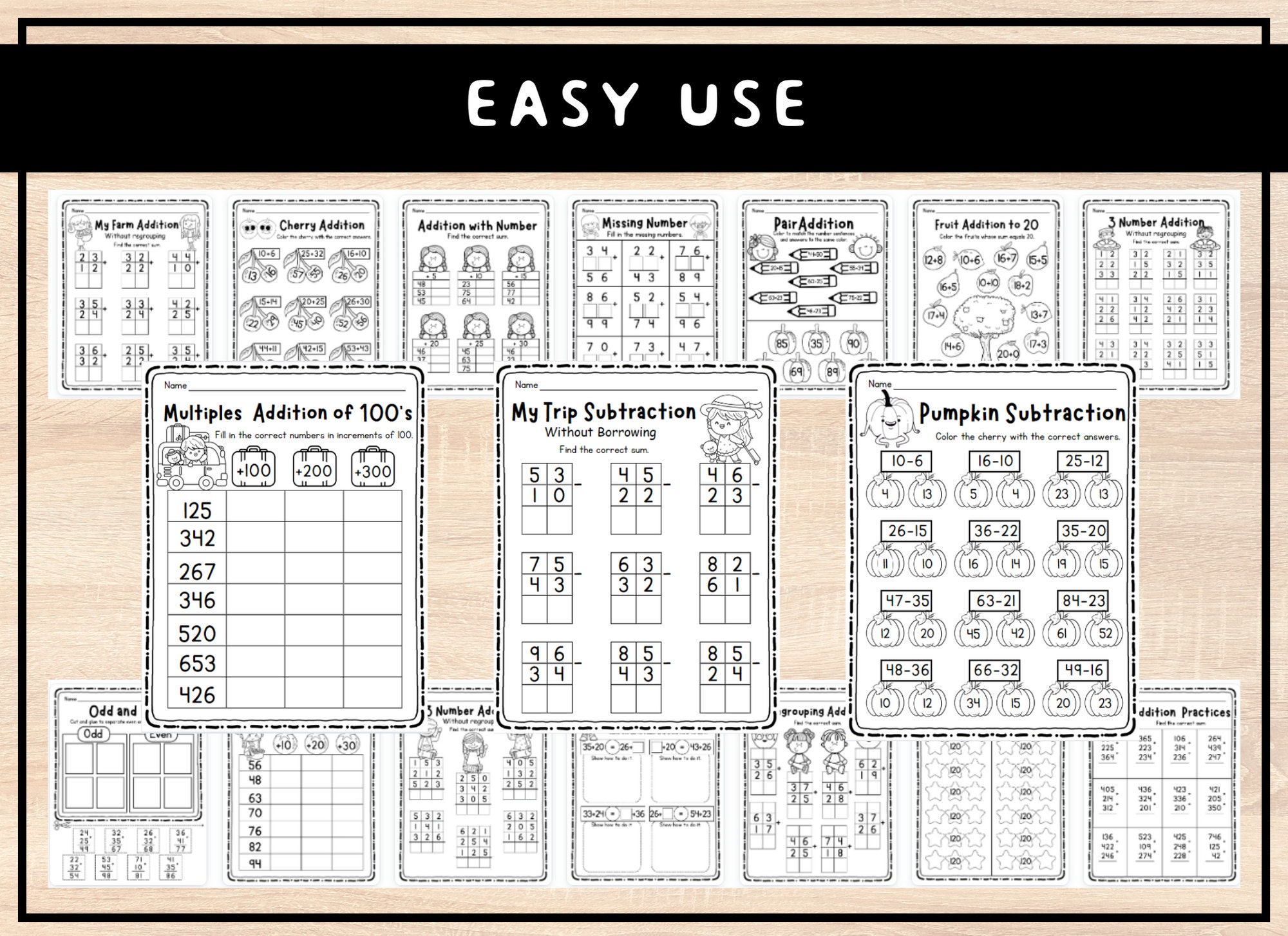 Addition and Subtraction for Second Grade 2-3 Digit Regrouping ...