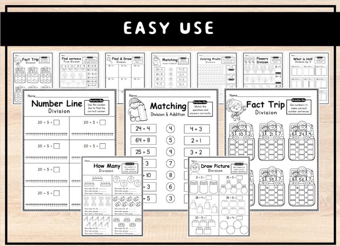 Division Practice for Second Grade Math Divide Group Word Problem ...