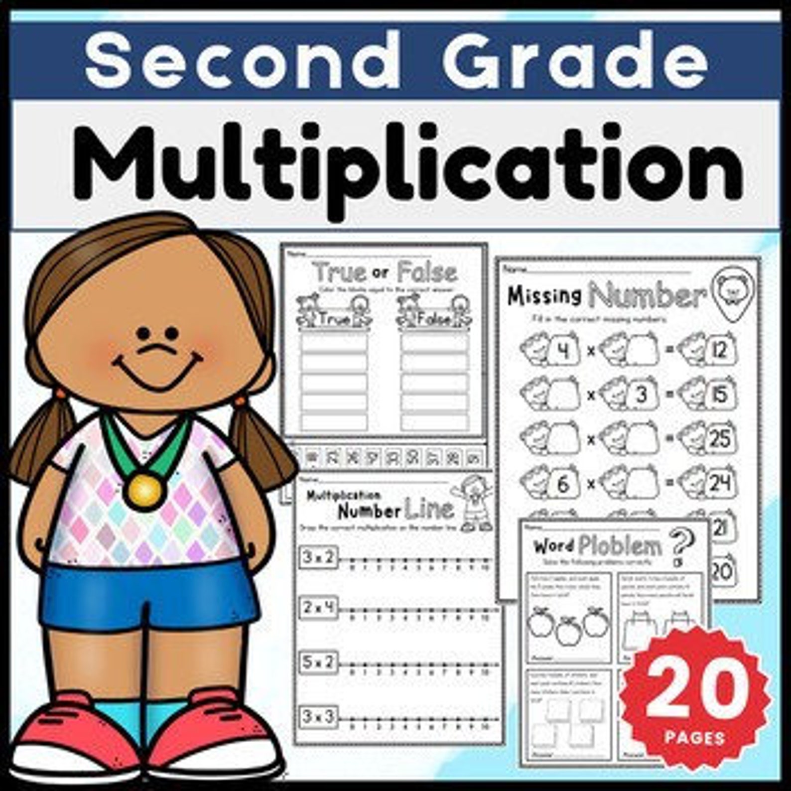 Multiplication Worksheets for Second Grade Math Number Practice Center ...