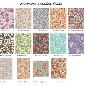 Custom Made - Necklace - Liberty of London Print - Etsy