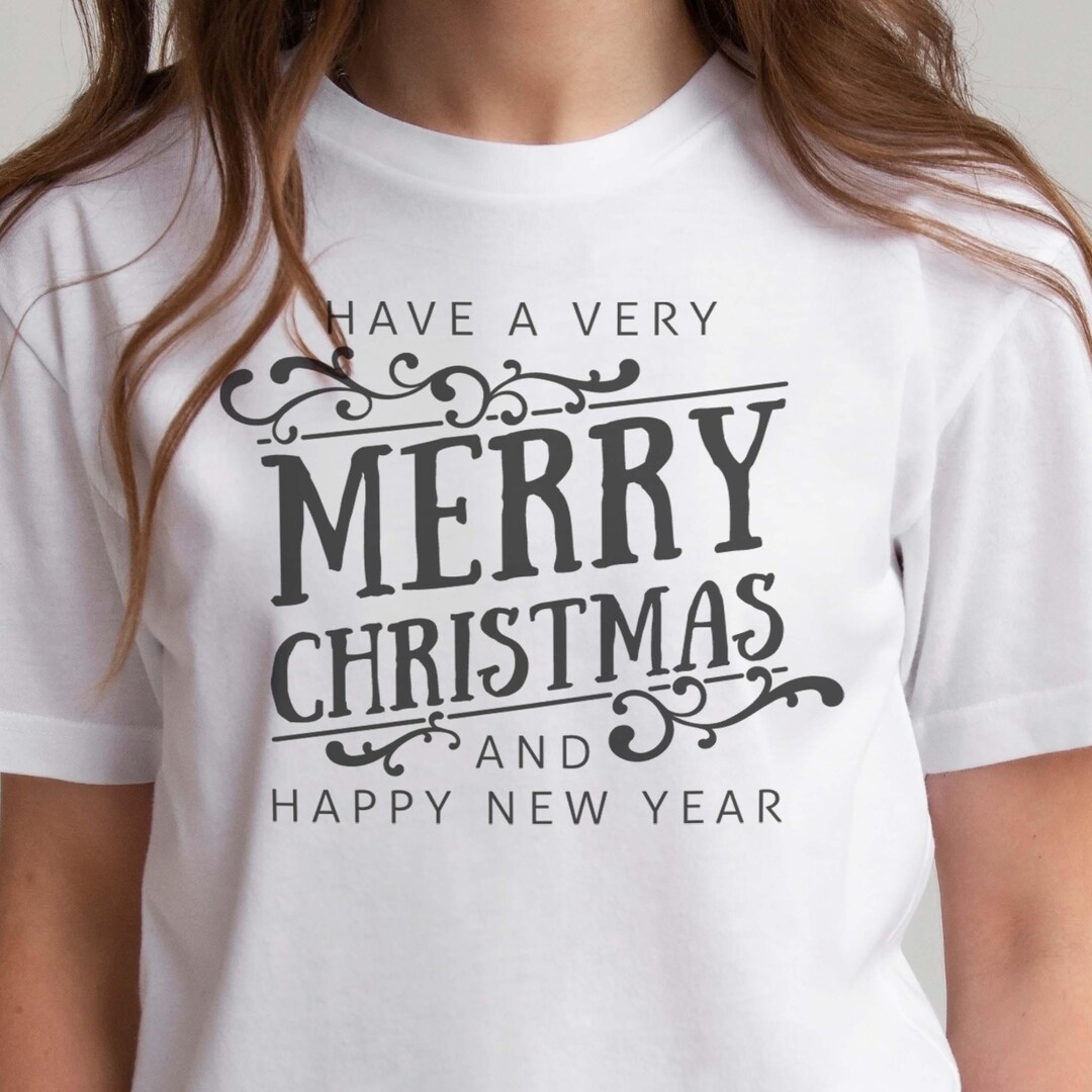 Merry Christmas & Happy New Year SVG Festive Xmas Christmas SVG Cricut ...