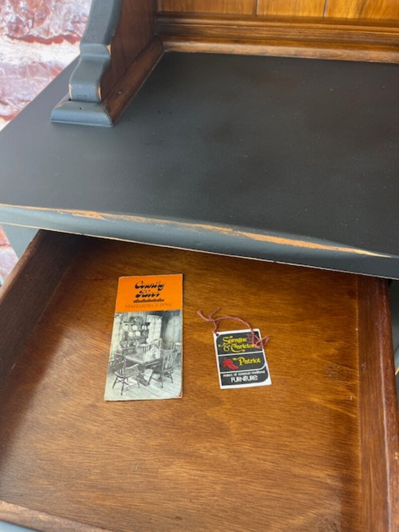 Rustic Solid Pine Display Hutch - Etsy