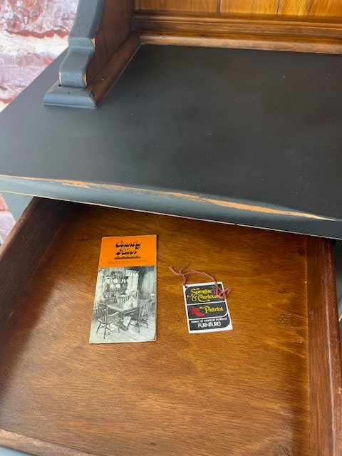 Rustic Solid Pine Display Hutch - Etsy