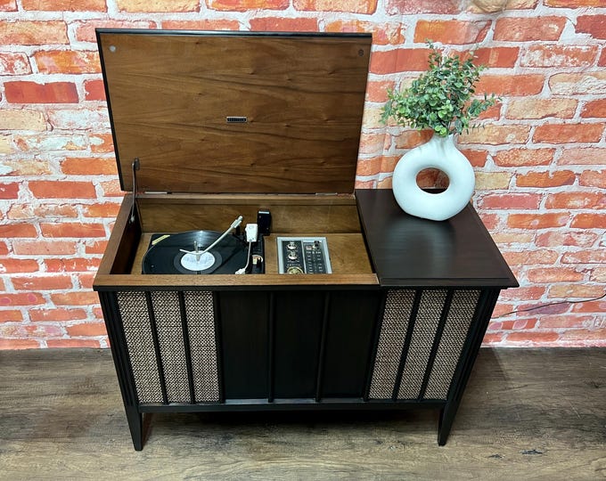 Vintage Stereo Console Record Player - Etsy