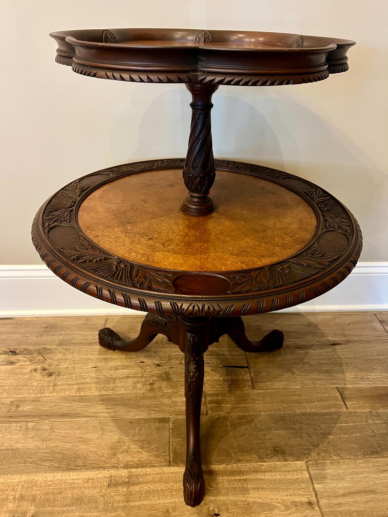 Two-tier Antique Table - Etsy